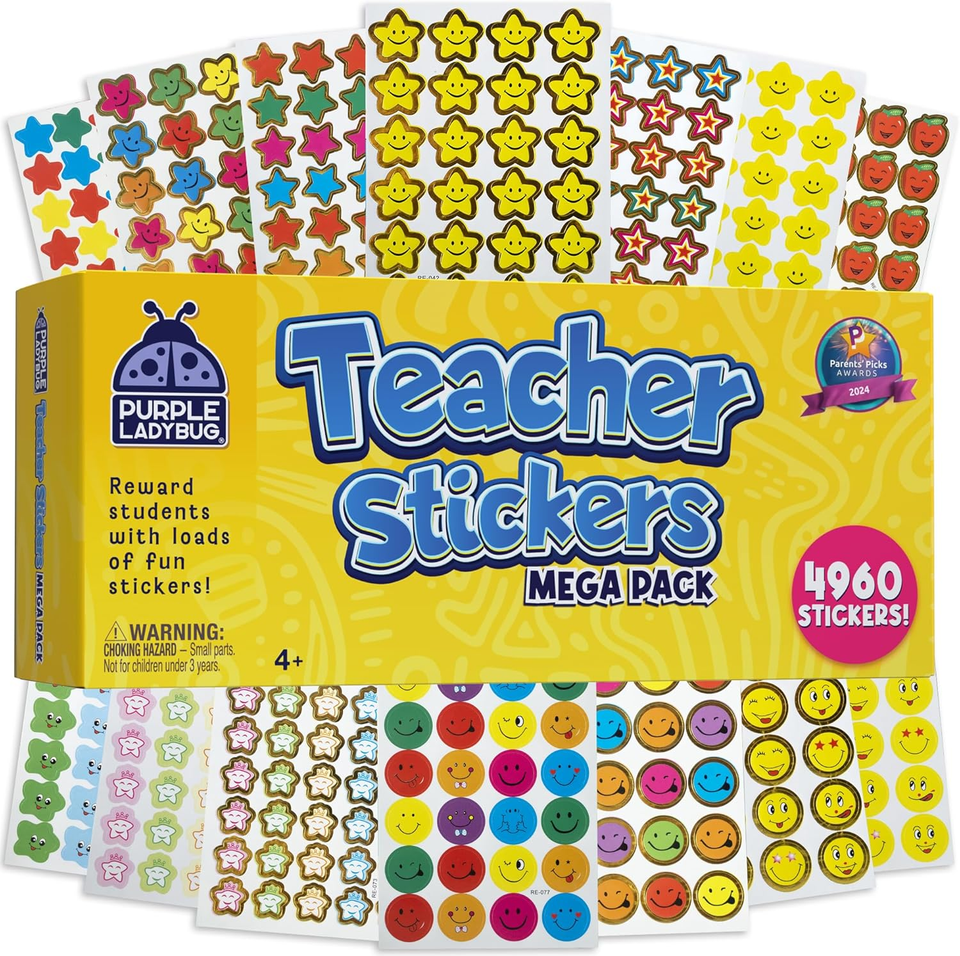 Teacher Stickers for Students - 4960 Reward Stickers for Classroom ...
