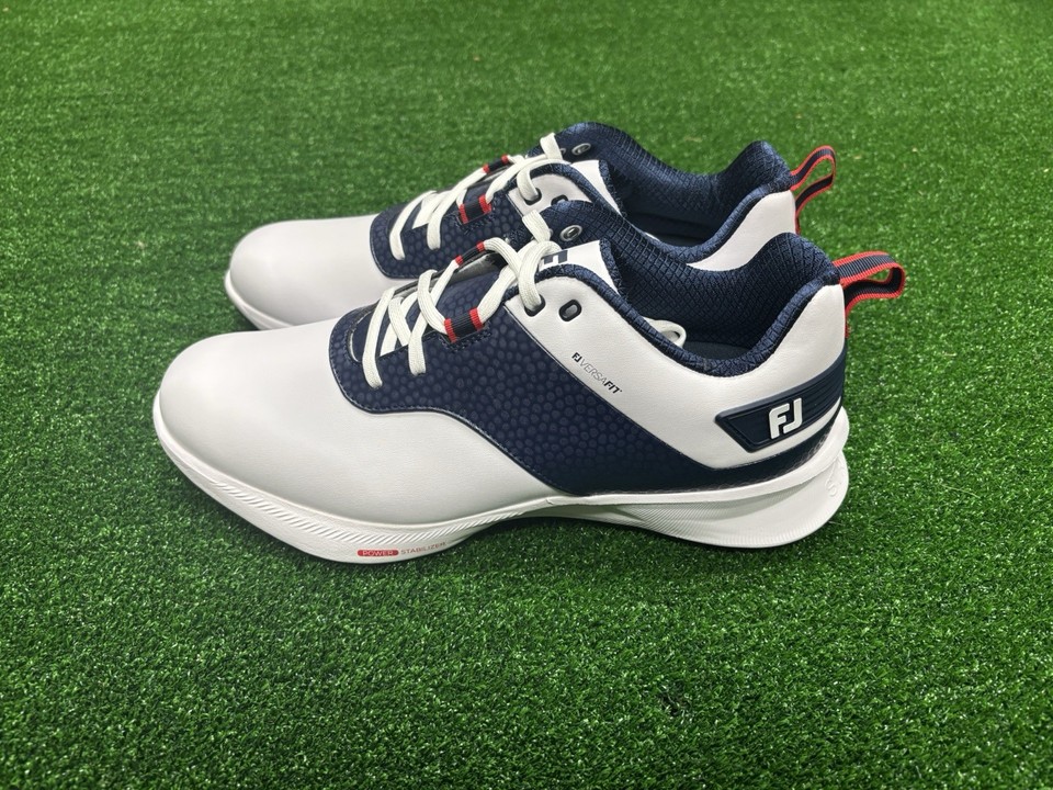 FootJoy VersaFit Golf Shoes / UK Size 9 / White, Navy & Red / New | eBay UK