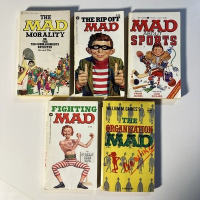 Mad Magazine Paperback Lot of 5 Morality Rip Off About Sports Fighting ...