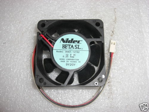 Nidec Beta SL D06T-12TS2 9Y20Y 12VDC .25A Fan | eBay