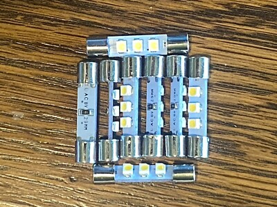 8 New Cool Blue 8V Fuse Lamp LED Light Bulbs Marantz Sansui Pioneer ...