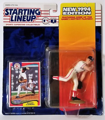 1994 Starting Lineup Roger Clemens Boston Red Sox SLU Kenner Sports ...