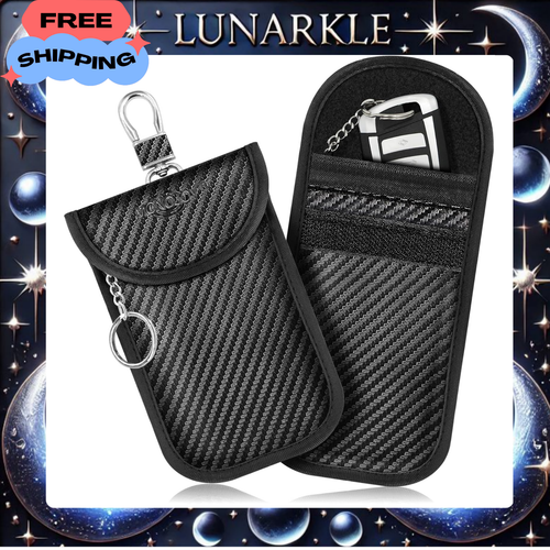 2 Pack Faraday Key Fob Protector, Signal Blocker Pouch for Car, RFID ...