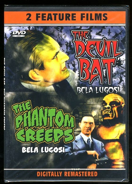 BELA LUGOSI DVD The Devil Bat & The Phantom Creeps 2 Horror Films | eBay