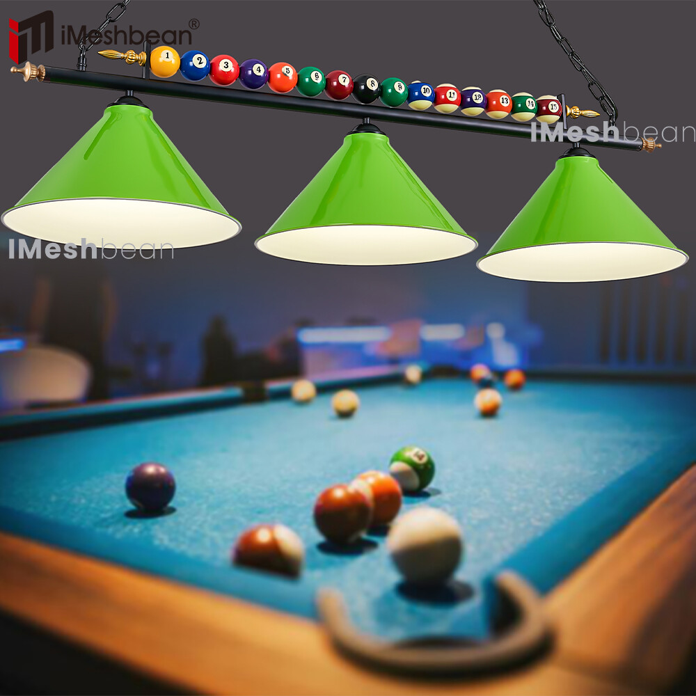 Hanging Pool Table Lights Billiard Pool Table Lighting Fixtures for 7 ...