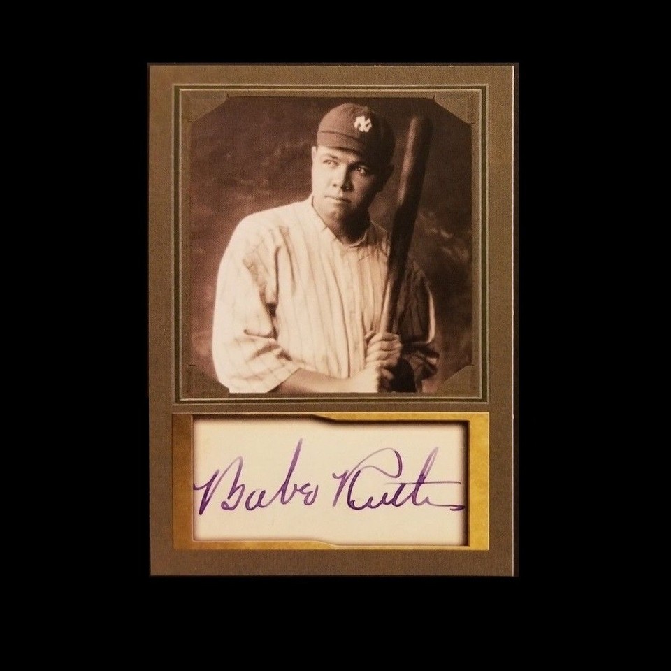 BABE RUTH Legends Photo Card Art Collectible Original Design Facsimile ...