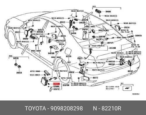 Genuine OE fuse, 9098208298 for TOYOTA 90982-08298 | eBay