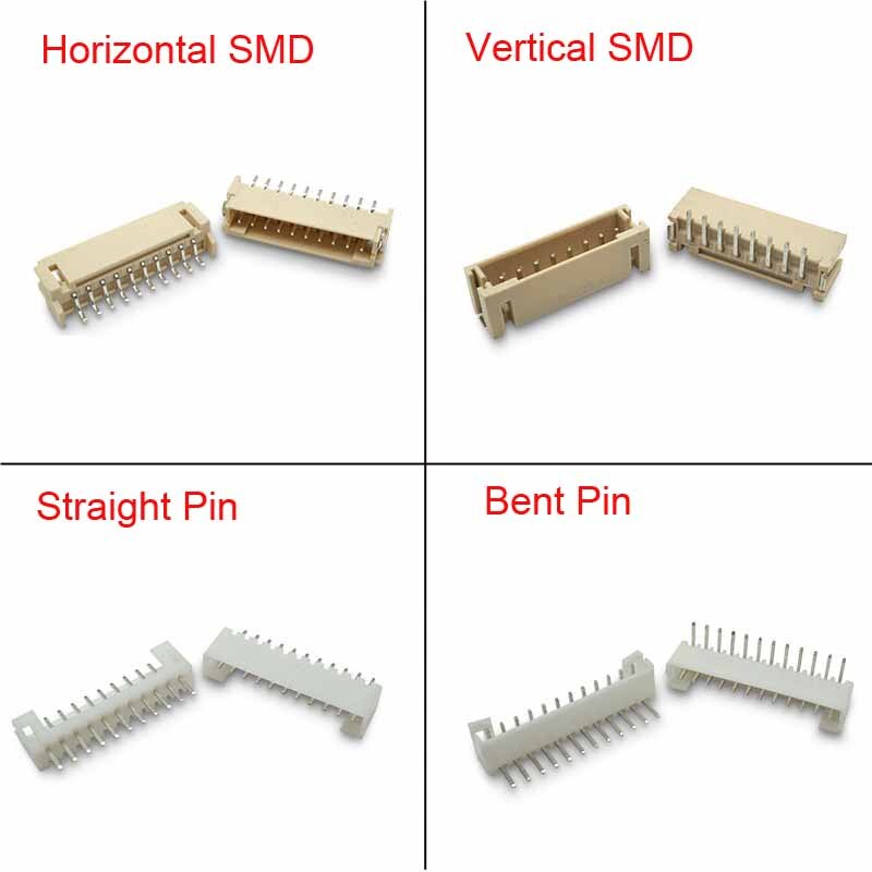 PH2.0mm 2Pin-12Pin Horizontal/Vertical SMD Straight/Bent Pin Connector ...