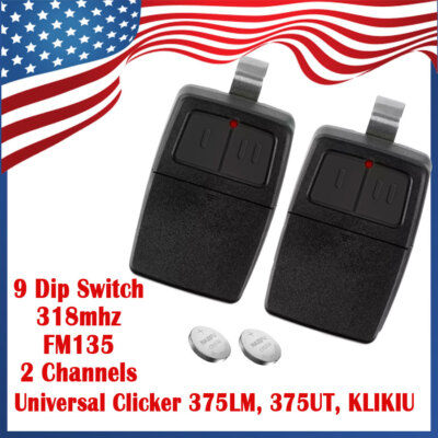 Universal 375LM 375UT Garage Door Opener for Clicker Liftmaster Genie ...