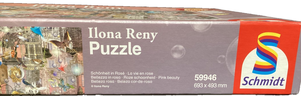 Schmidt 1000 pc Pink Beauty by Ilona Remy 2012 jigsaw puzzle Rare | eBay
