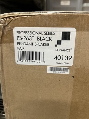 Sonance ps-p63t BLACK pendant Speakers (Pair) - New | eBay