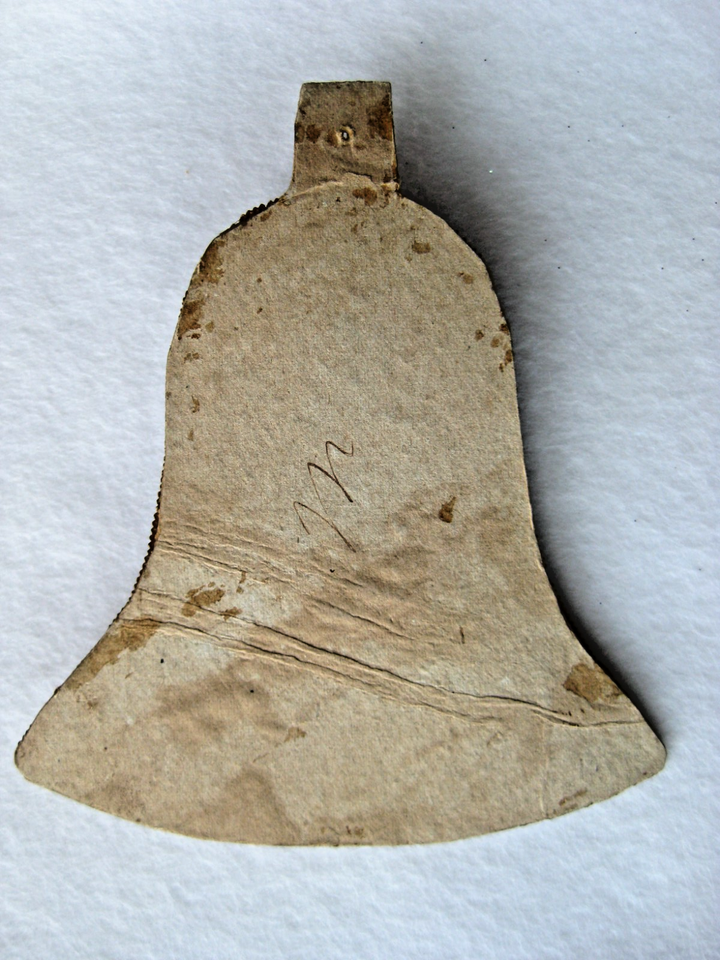 Antique Dresden Cardboard "Pennsylvania Homemade" Bell & Cat Christmas ...