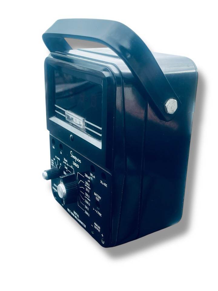 Vintage SIMPSON Model 360-2 Run II SERIES Volt Ohm Ammeter VOM ...