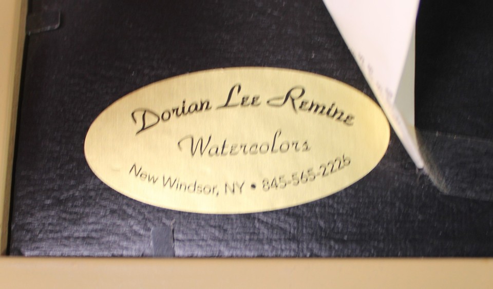 Dorian Lee Remine Watercolor Bear Mountain Bridge NY Hudson River ...