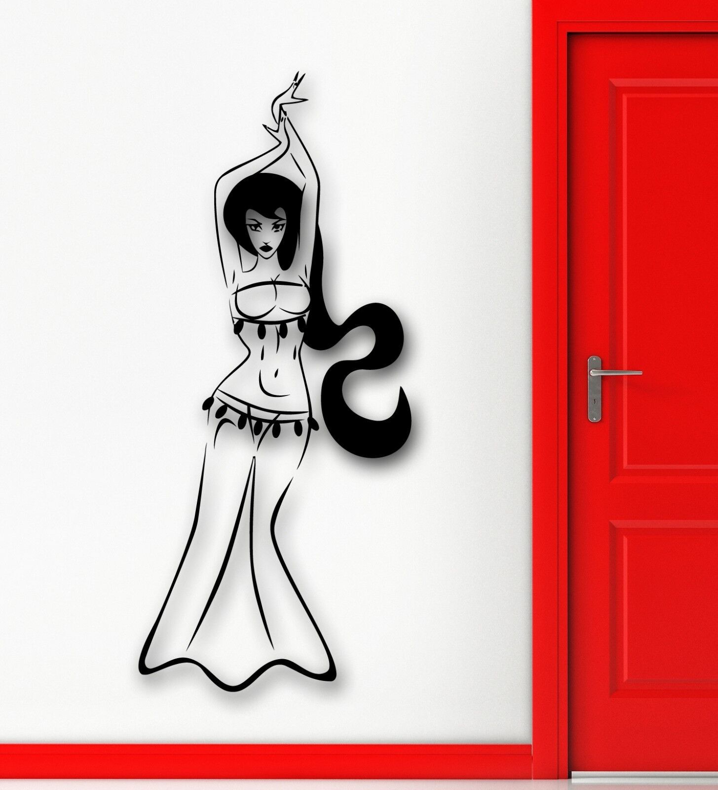 Wall Stickers Vinyl Decal Hot Sexy Girl Belly Dance Cool Room Decor ...