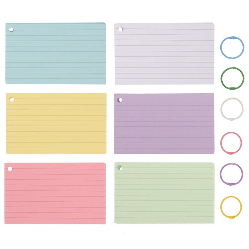 Notebook Index Card on Ring Memo Notepads Child Baby Flash Cards with ...