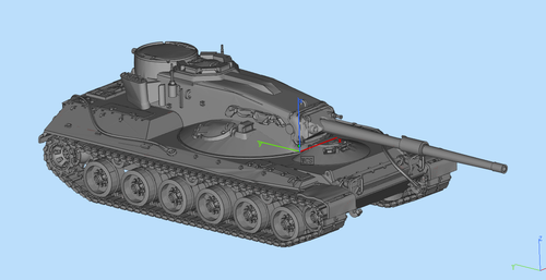 3D Printed 1/72/35 US 1B Concept Heavy Tank Unpainted Model Kit NEW！ | eBay