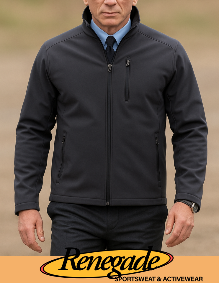 Renegade Sportswear Men’s Soft Shell Full Zip Jacket Without Hood | eBay