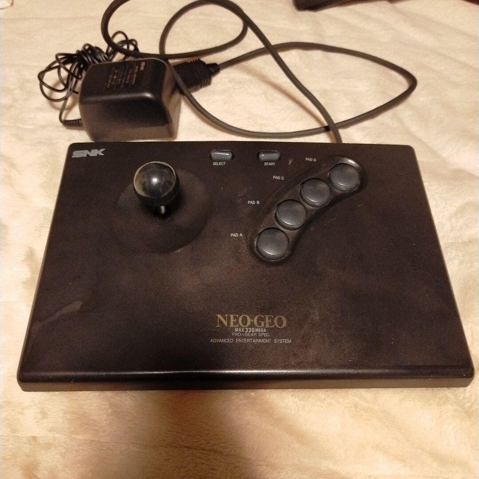 NEO GEO AES Console System Boxed neogeo SNK Tested JAPAN w/AV adapter ...