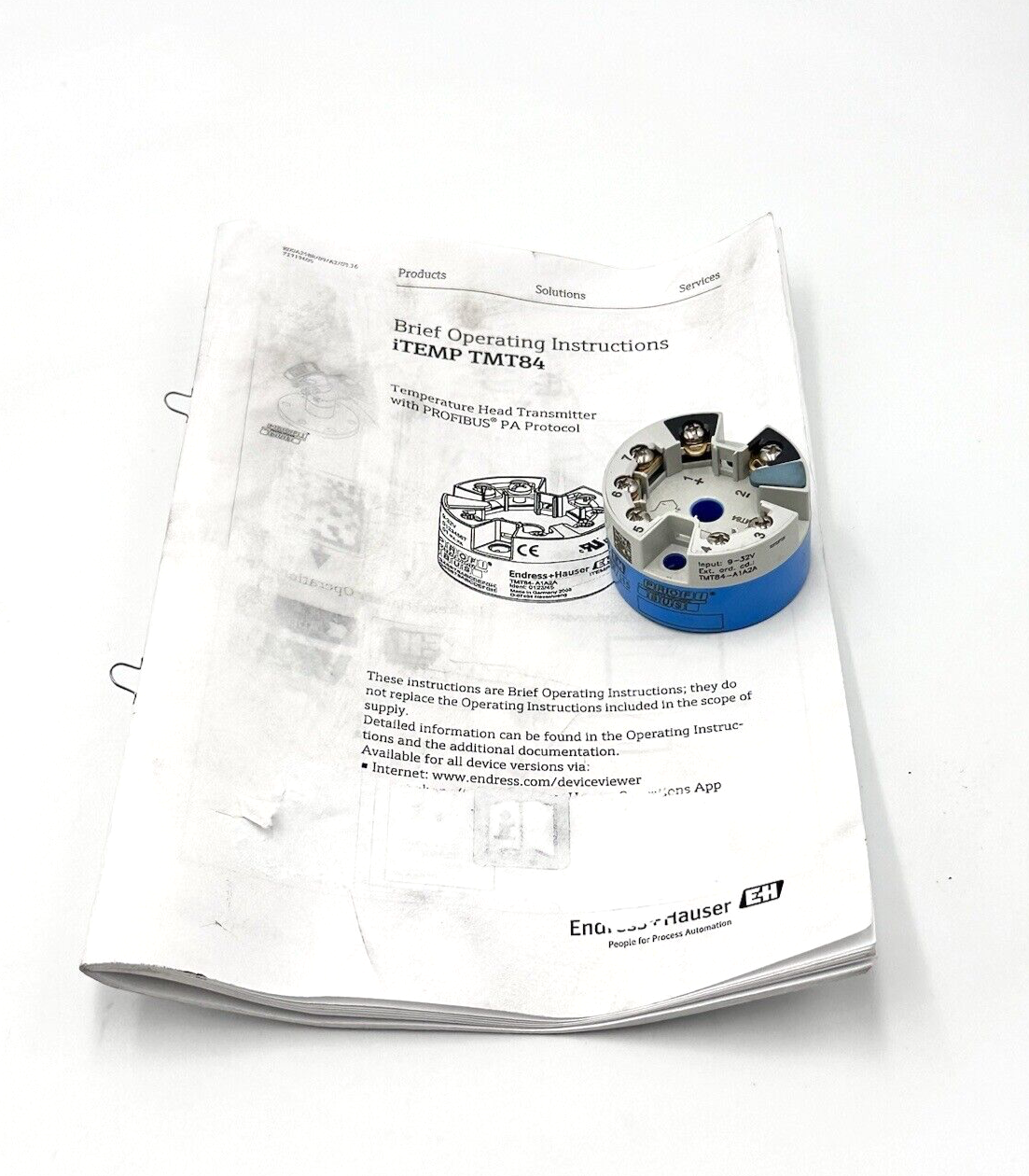 Transmetteur de tête de température Endress + Hauser | iTEMP TMT84-11K0 ...