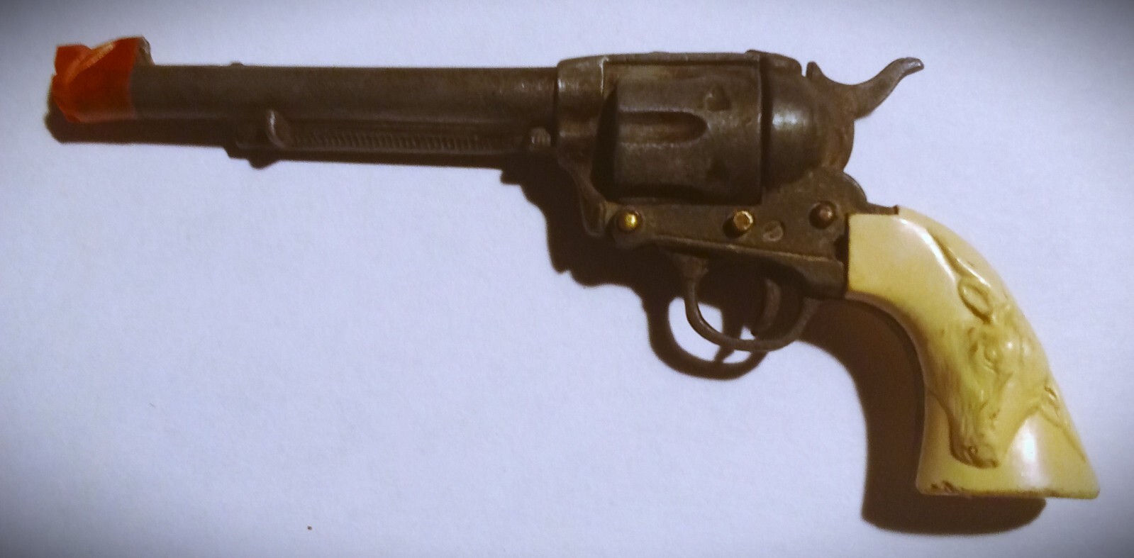 Vintage 1950's Marx Toys Miniature Diecast Western Colt 45 Revolver Cap ...