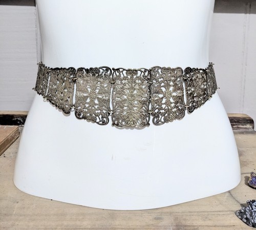 Incredibly Decorative Antique EPNS Silver Edwardian Nurses Belt Early ...