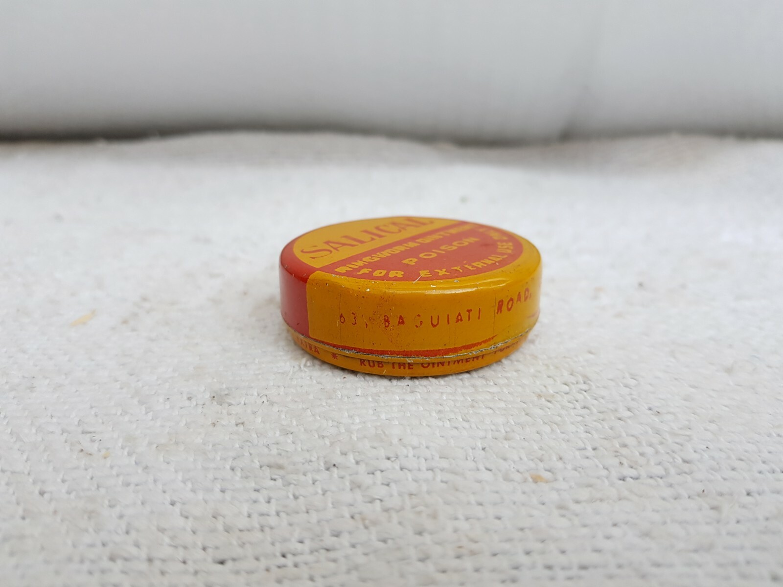 1960s Vintage S Dhole Co Kulto Brand Salical Ringworm Ointment Round ...