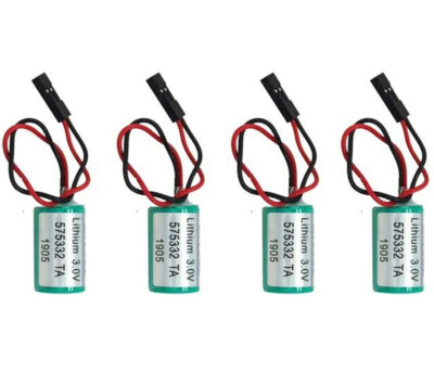4x 3V 1.2Ah 575332TA /6FC5247-0AA18-0AA0 PLC Battery For SIEMENS 810D ...