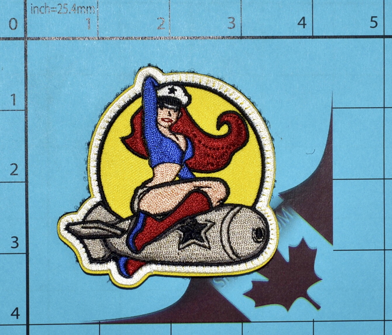 Sexy Girl Riding Bomb Pinup Bomber Patch tactical Meme funny | eBay