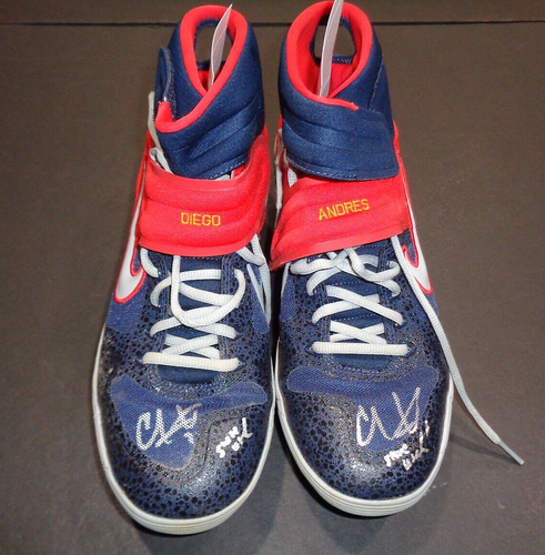 Christian Vazquez Houston Astros Autographed Inscribed game used Cleats ...
