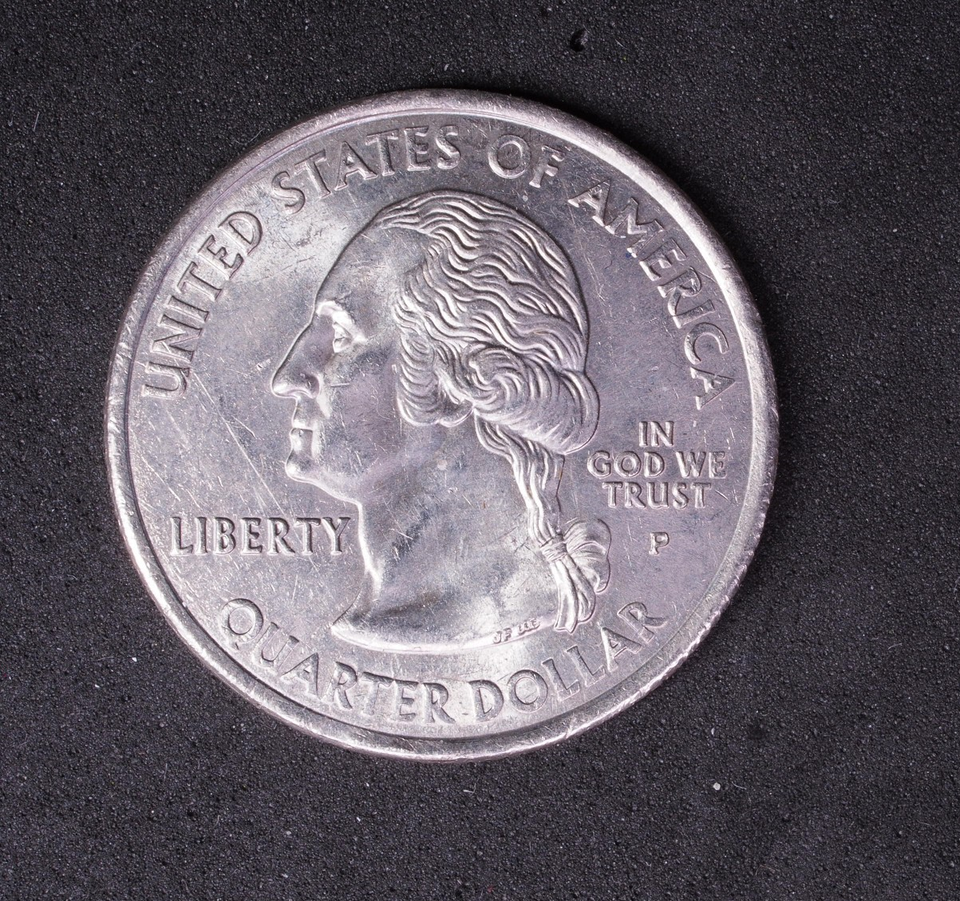 2000 Massachusetts missing clad layer quarter US mint error coin 4.53 ...