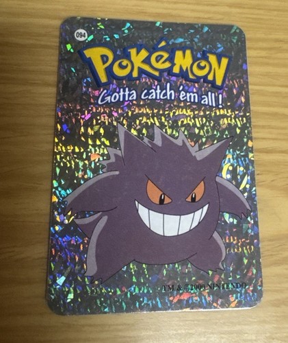 Gengar #94 - Vintage Vending Machine Prism Sticker 2000 - Pokemon Card ...