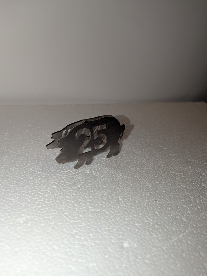 Metal Standing Pig Shelf/Table Sitter Kitchen Decor Cut Out "Salted ...