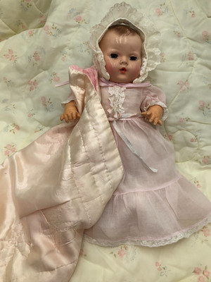 Effanbee Vintage 1940's Dy- Dee Baby Doll Hard Plastic Head/Rubber Body ...