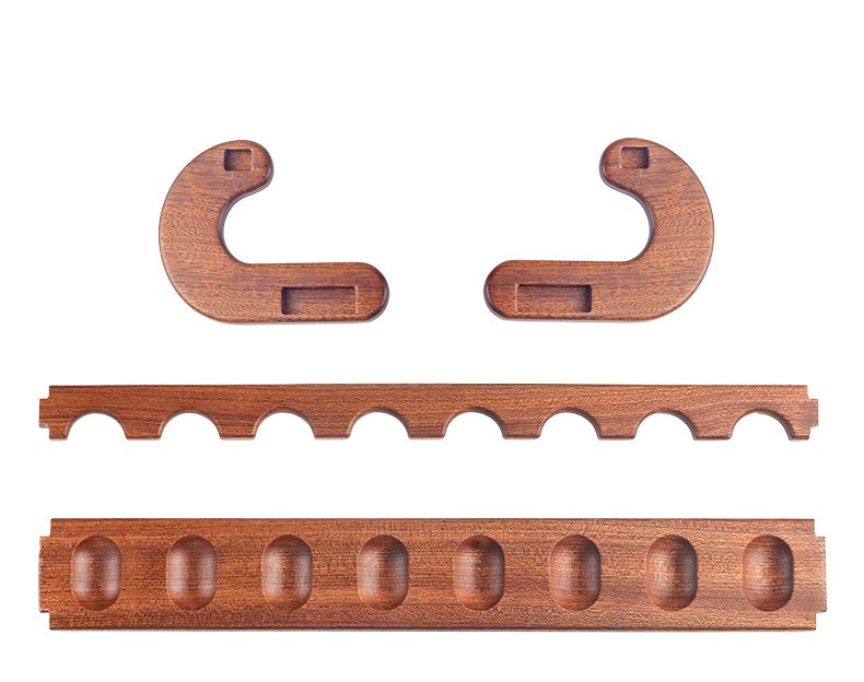 Single Layer 8-Slot Wooden Smoking Pipe Display Rack Stand Base Holder ...