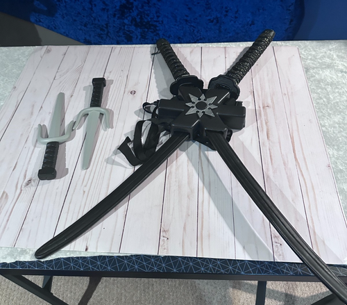 Ninja Swords, Backpack Weapon Toy Set with Swords and Knives for Kids ...