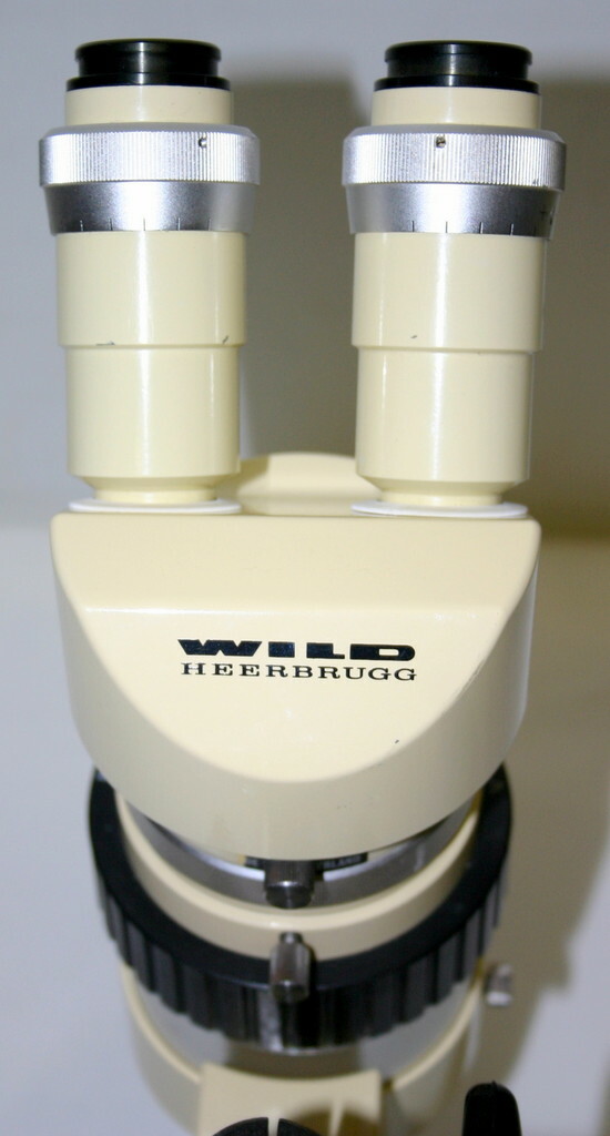 WILD HEERBRUGG STEREO MICROSCOPE, MODEL M7A W/ ADJUSTABLE IRIS, STAND ...