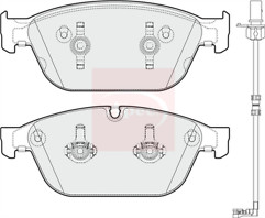 Apec PAD1785 Brake Pad Set for sale online | eBay UK