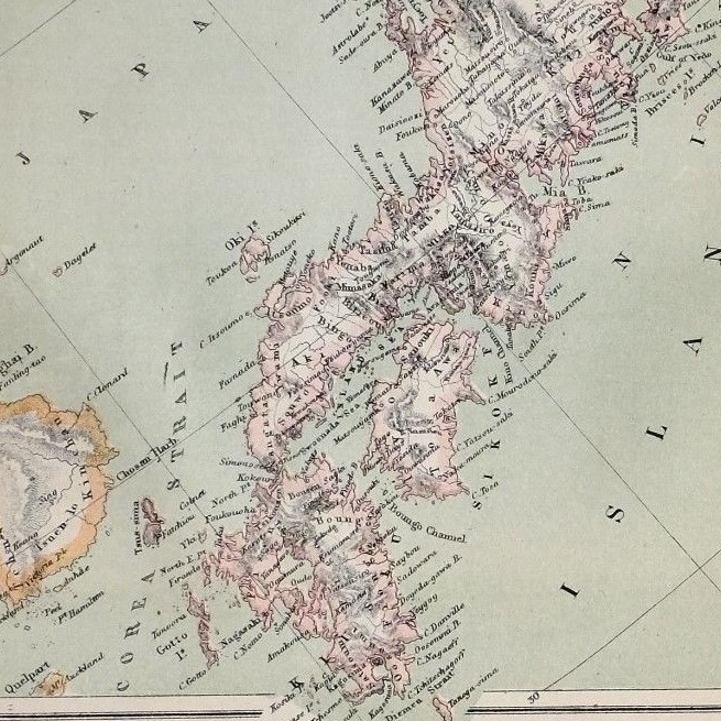 1885 MAP JAPAN JEZO NIHON TOKIO TOKYO | eBay