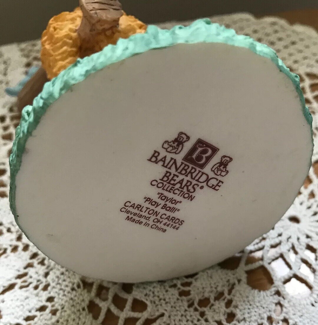 BAINBRIDGE BEARS Collection Figurine Baseball Play Ball Taylor | eBay