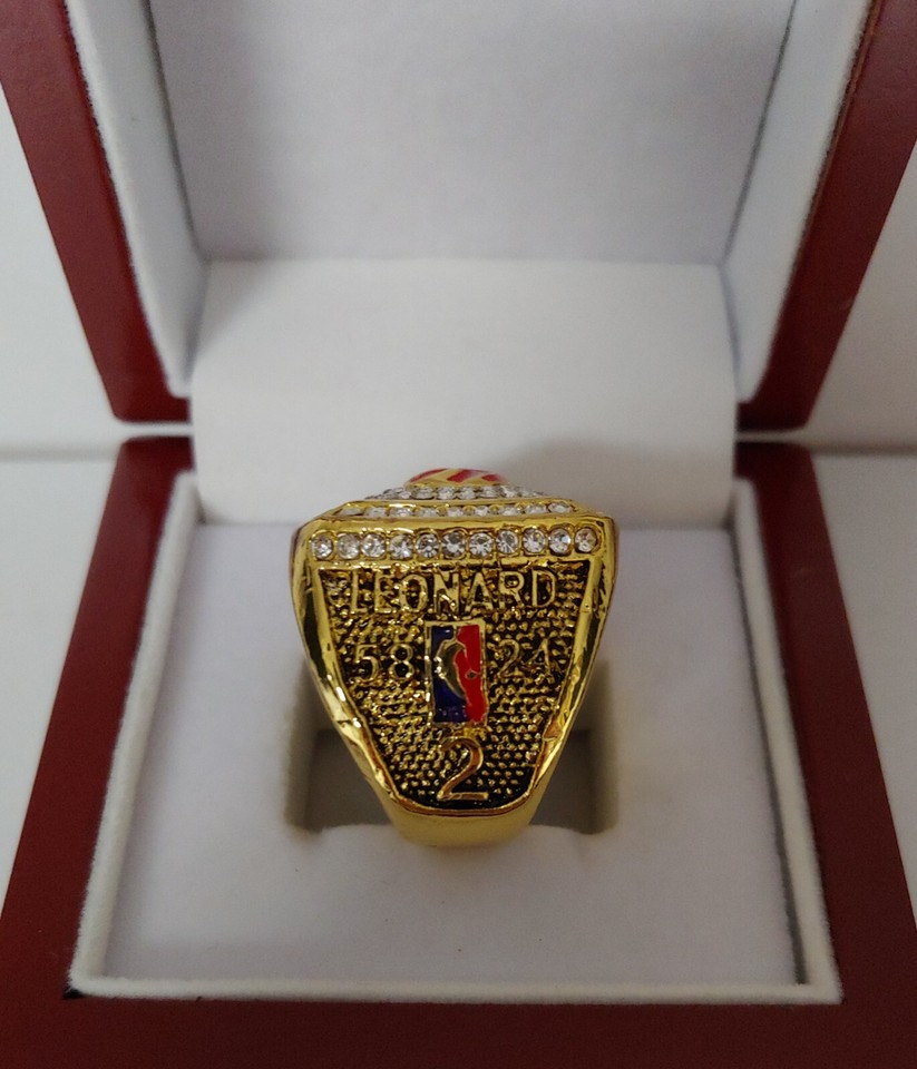 Kawhi Leonard - 2019 Toronto Raptors Championship Ring With Wooden ...