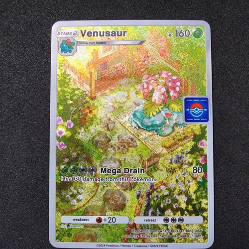 Pokemon Venusaur Pocket TCG Holo Custom Made Fan Art Card With Texture ...