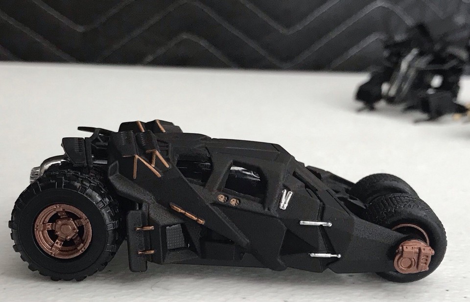 Batman Miniature Diecast Vehicles: Batpod, Batmobile Tumbler & The Bat ...