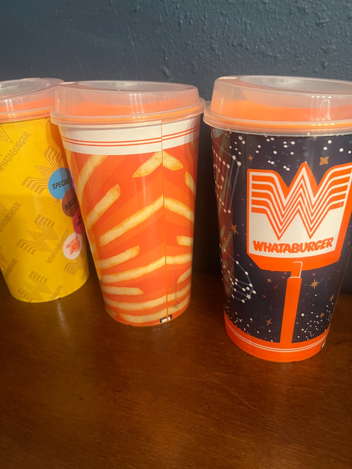 WHATABURGER 75th Anniversary Collector 3 Cups 160Z LIMITED EDITION NEW ...