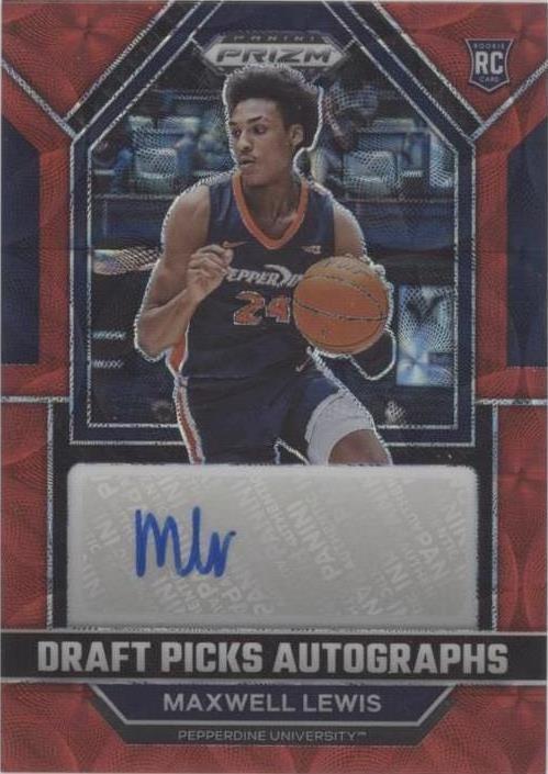 2023 Panini Prizm Draft Picks - Draft Picks Autographs Maxwell Lewis # ...