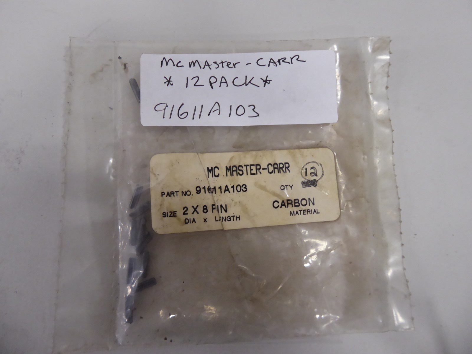 McMaster-Carr 91611A103 2X8mm Pin Carbon (Pack of 12) | eBay