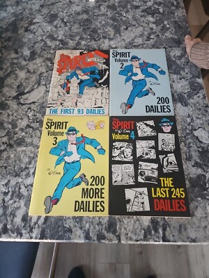THE SPIRIT DAILIES #1-4 COMPLETE SET OF EVERY SPIRIT DAILY STRIP - 1980 ...