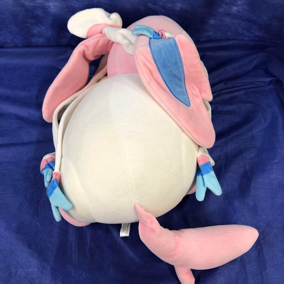Pokemon Center Original Plush Doll Sleeping Sylveon Nymphia Used 2017 ...