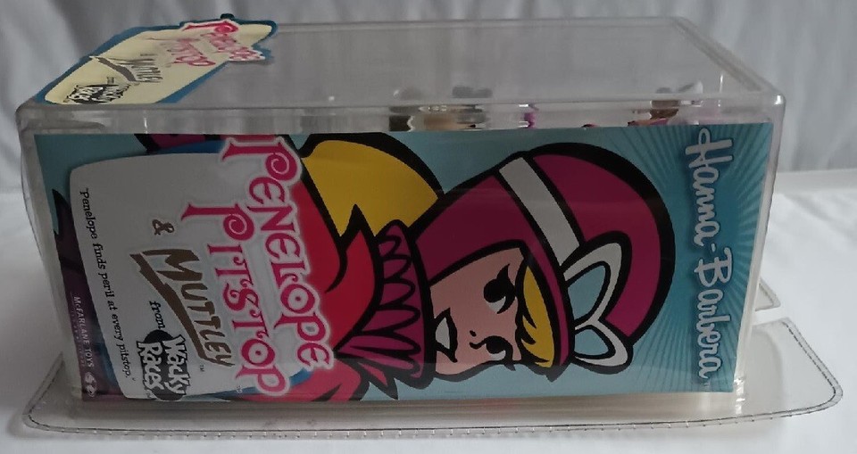 WACKY RACER FIGURE Penelope Pitstop Muttley HANNA BARBERA MCFARLANE ...