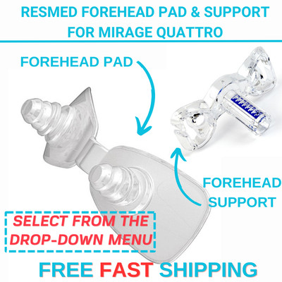 Original ResMed Forehead Support &Pad* for Mirage Quattro Activa CPAP ...